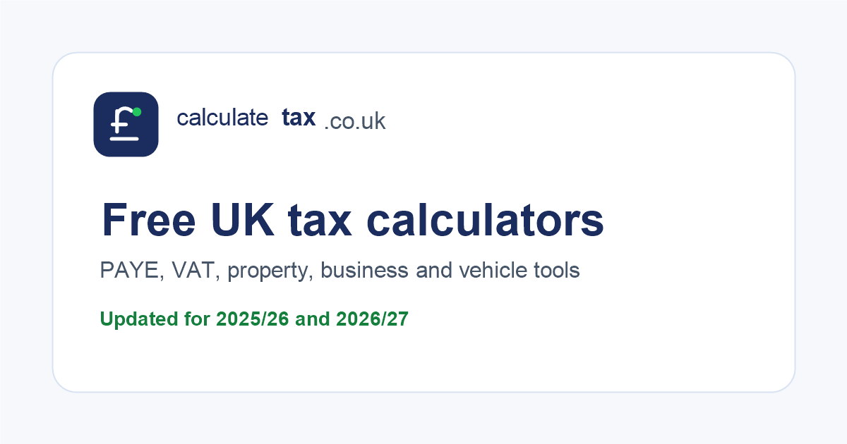 Student Loan Calculator 2026/27 | calculatetax.co.uk